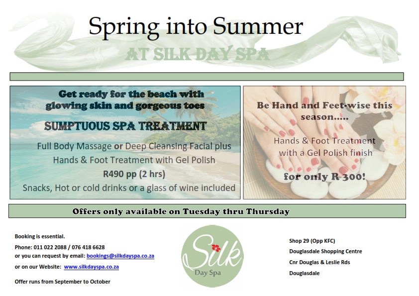 Specials - Silk Day Spa